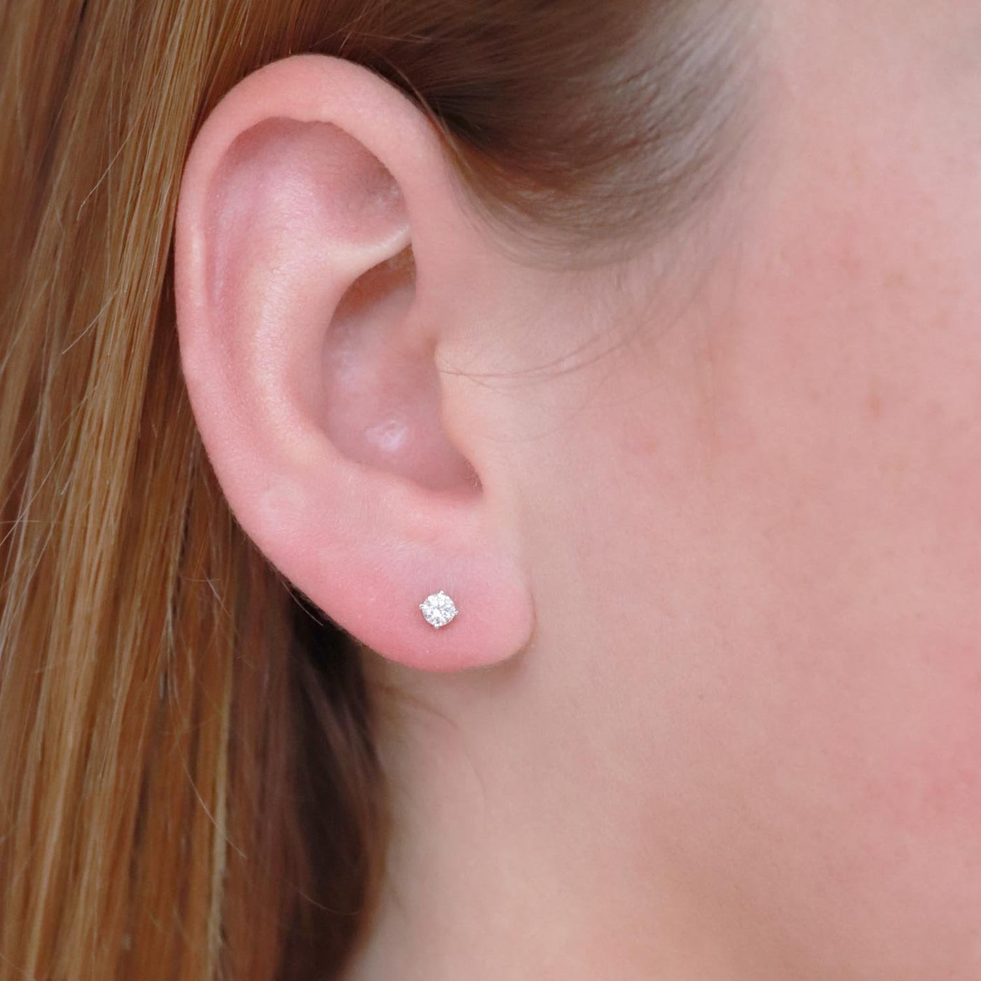 0.25ct Diamond Stud Earrings In 9ct White Gold Campione Jewellery